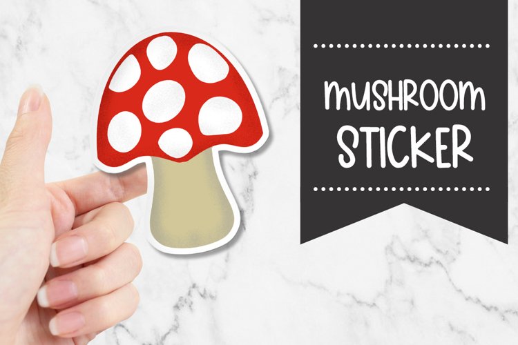 Mushroom Sticker