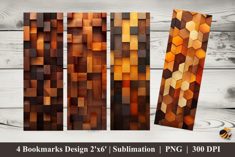 Gradient Chocolate Bookmarks Sublimation Design