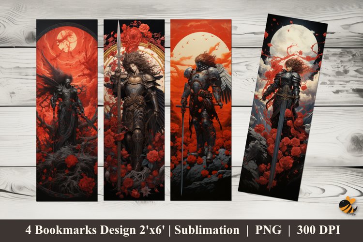 Fighter Bookmarks Sublimation Design