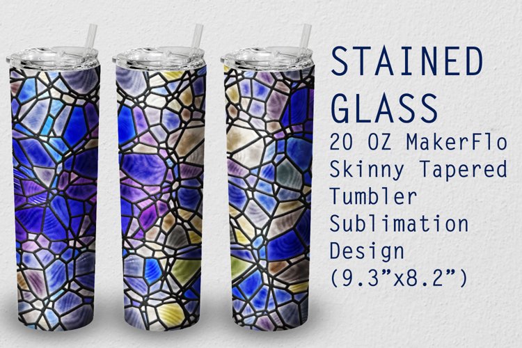 Tumbler Tapered 20 OZ Sublimation Stained-glass (1756573)