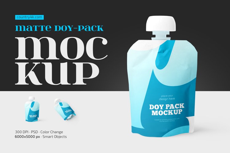 Matte Doy-Pack Mockup Set