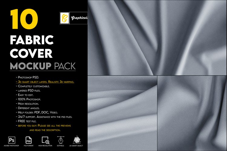 Fabric Cover Mockup (1938824)