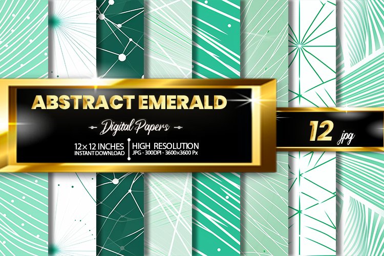 Abstract Emerald Digital Papers (4231236)