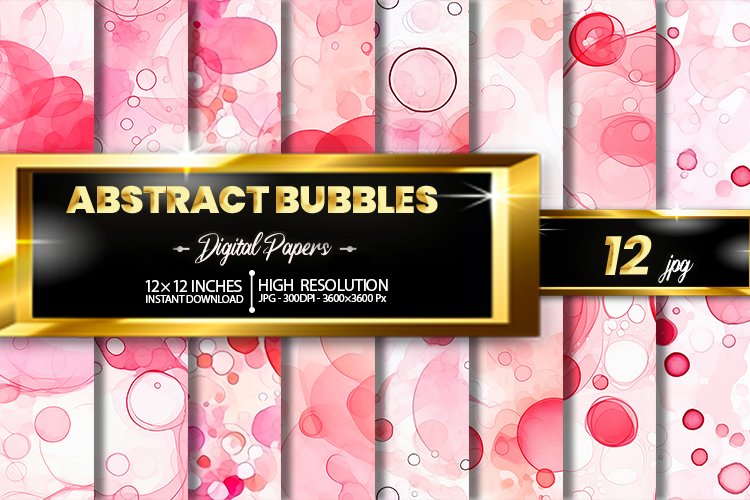 Abstract Bubbles Digital Papers (4231226)