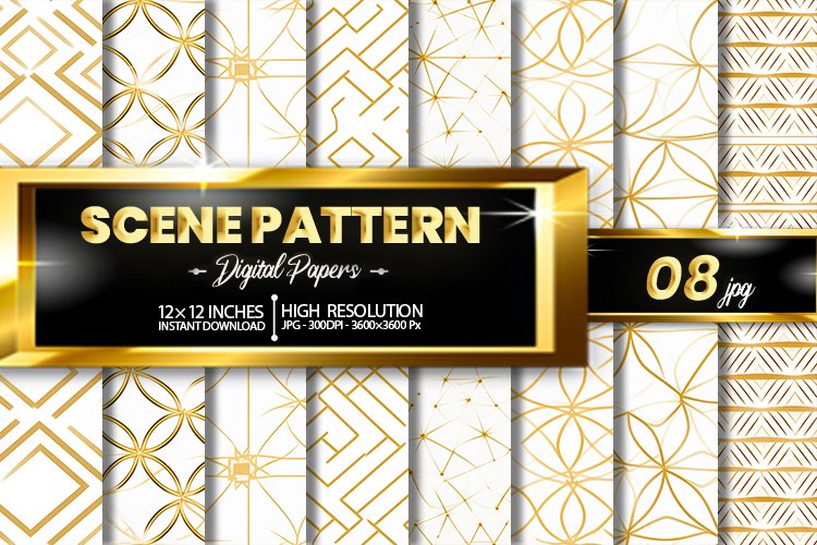 Scene Pattern Digital Papers (4234971)
