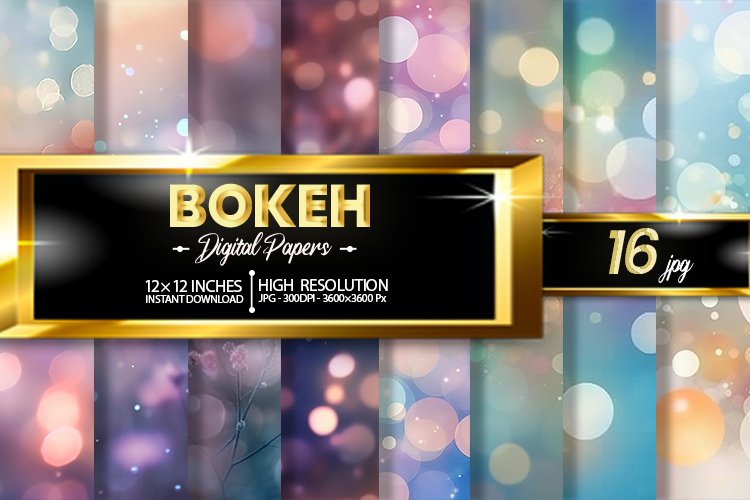 Bokeh Digital Papers Bundle (3446824)
