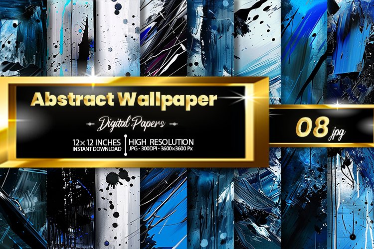 Abstract Wallpaper Digital Papers Bundle