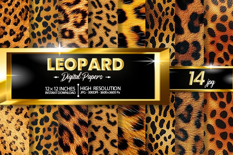 Leopard Digital Papers Bundle (3453161)
