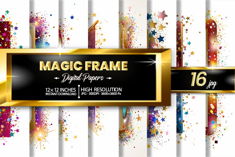 Magic Frame Digital Papers Bundle