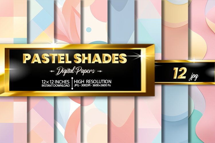 Pastel Shades Digital Papers (4232377)