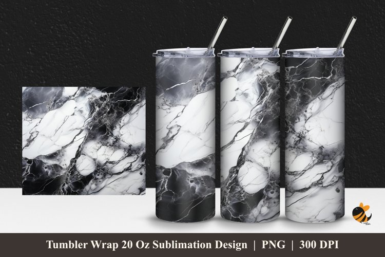 Gray Mixture Tumbler Wrap Sublimation Design 1