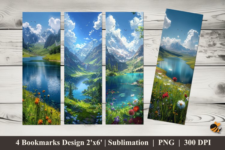 Exploration of Beauty Bookmarks Sublimation Design
