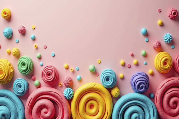 Swirl Candies Background Wallpaper