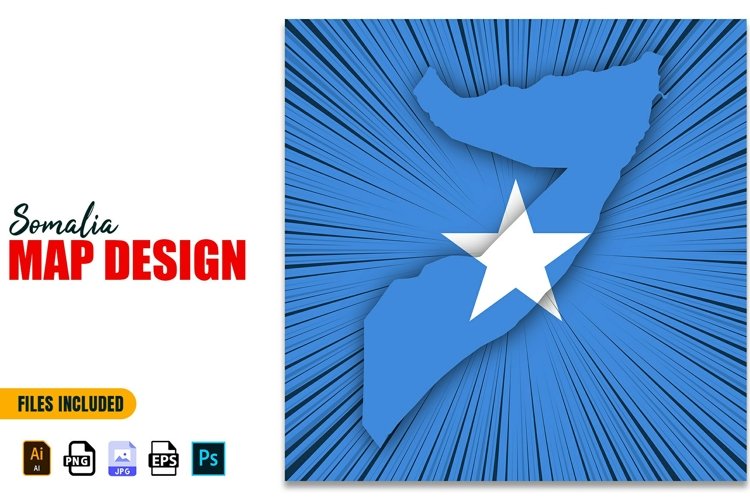 Somalia Independence Day Map Design