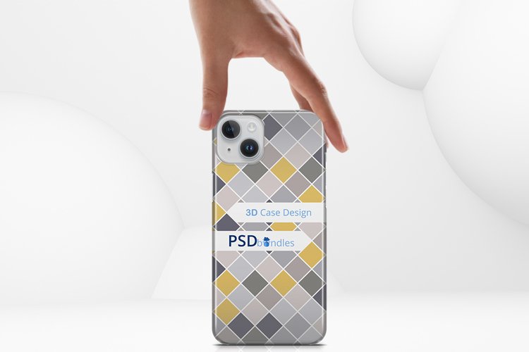 Apple iPhone 14 Plus 3D Case Cover Mockup