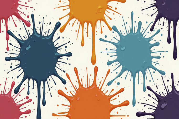 Style Paint Splashes Background Wallpaper