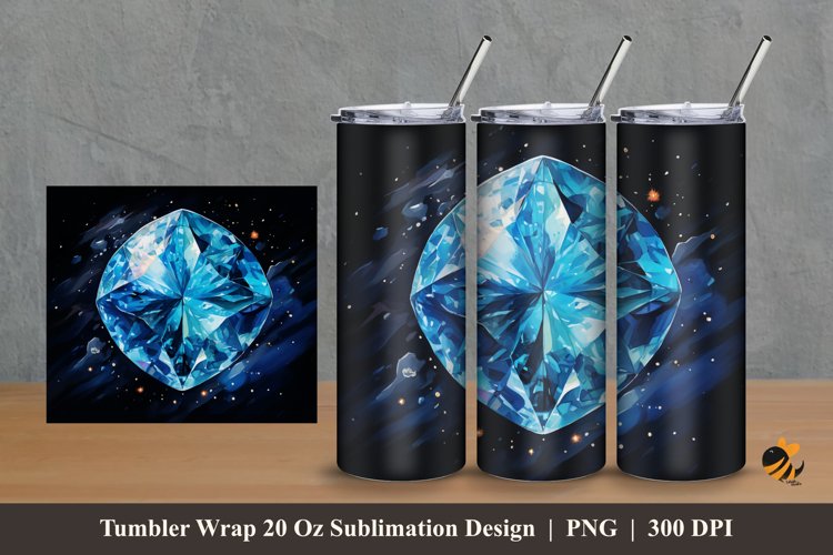 Blink Diamond Tumbler Wrap Sublimation Design 2