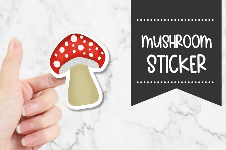 Mushroom Fungi Sticker