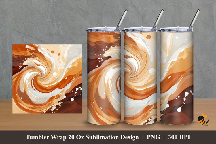 Coffee Blend Tumbler Wrap Sublimation Design 2