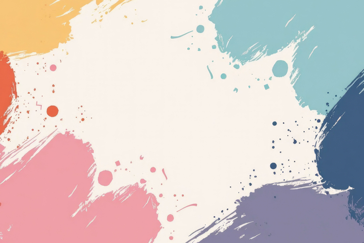 Watercolor Splash Border Background