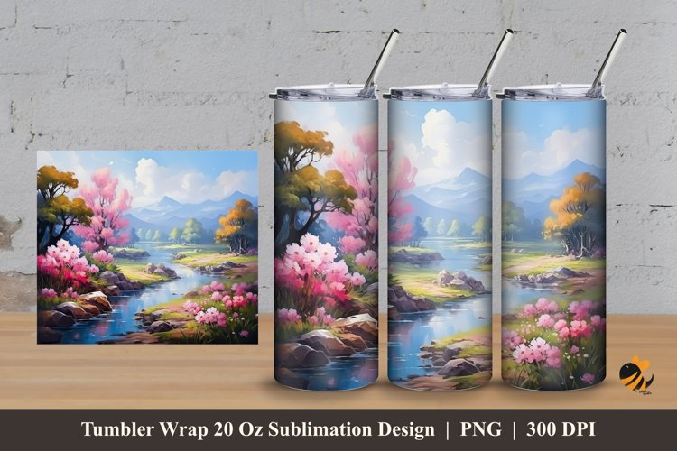 Natural Exoticism Tumbler Wrap Sublimation Design (3146288)