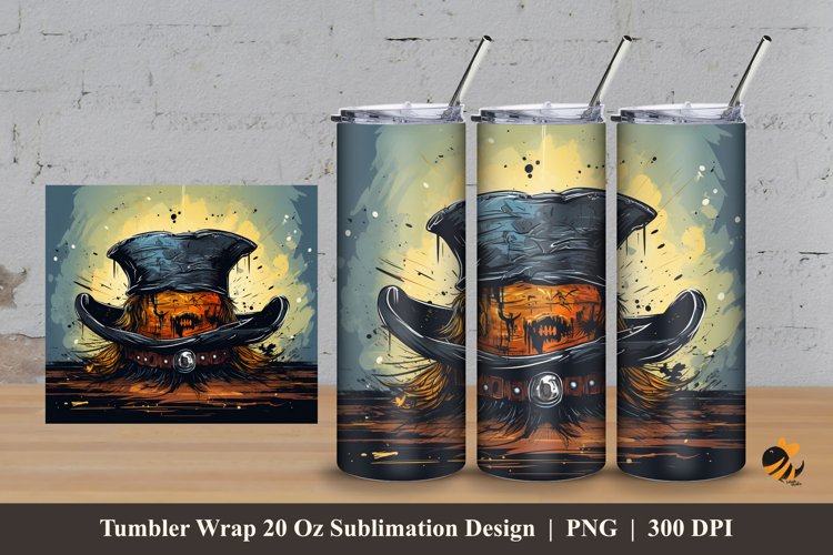 Pirates Hat Tumbler Wrap Sublimation Design 3