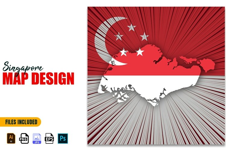 Singapore National Day Map Design