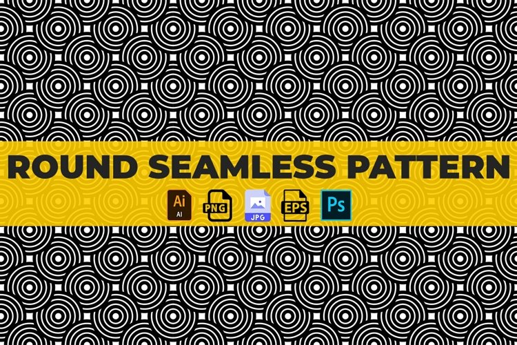 Round Seamless Pattern Background