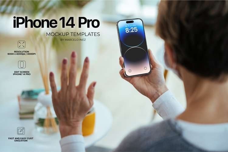 iPhone 14 Pro in Hand Mockup (2670851)