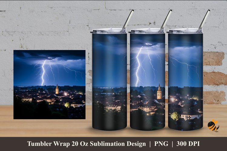 Lightning Phenomenon Tumbler Wrap Sublimation (4417431)