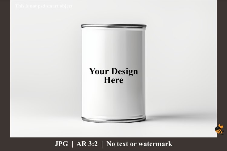 White Can Mockup Design Illustration 4
