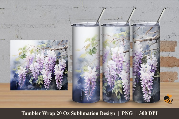 Pure Charm Tumbler Wrap Sublimation Design 4