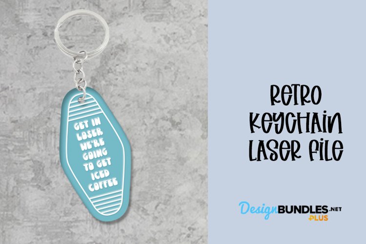 Iced Coffee Key Chain Laser Cut Project