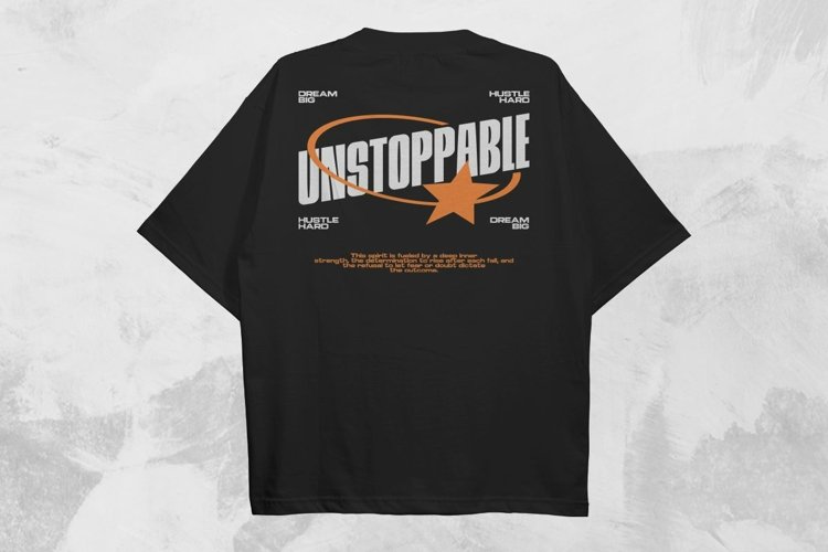 Unstoppable Typography Streetwear T-shirt Design