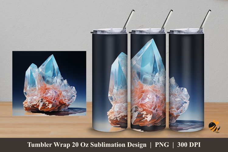 Rare Diamond Tumbler Wrap Sublimation Design 5