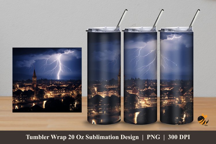 Lightning Phenomenon Tumbler Wrap Sublimation (4417440)
