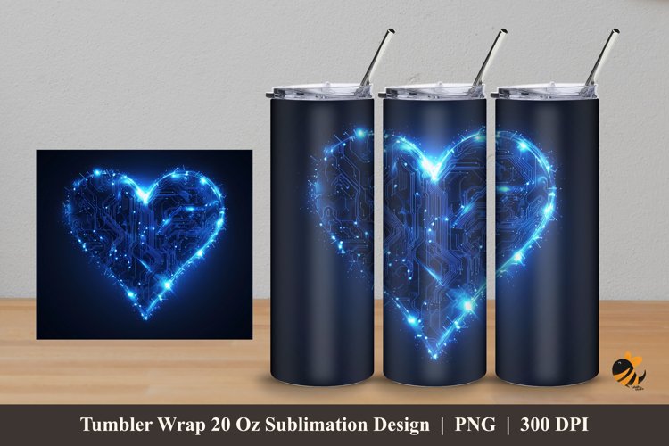 Circuit Love Tumbler Wrap Sublimation Design 5