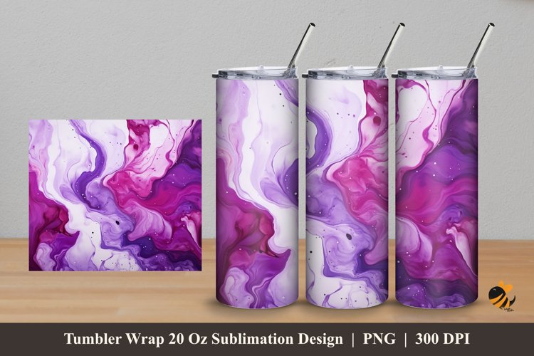 Acrylic Mixture Tumbler Wrap Sublimation Design 5