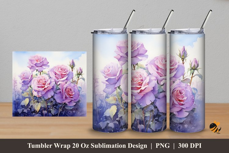 Love Flower Wrap Sublimation Design 5