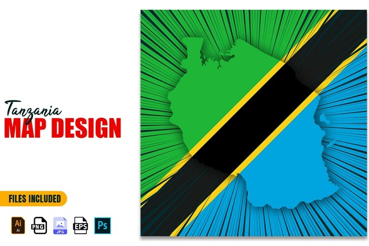 Tanzania Independence Day Map Design