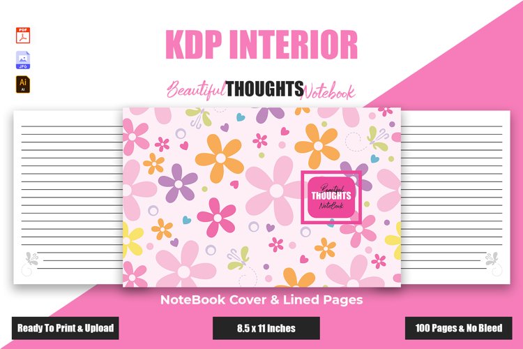 Beautiful Thoughts Notebook KDP