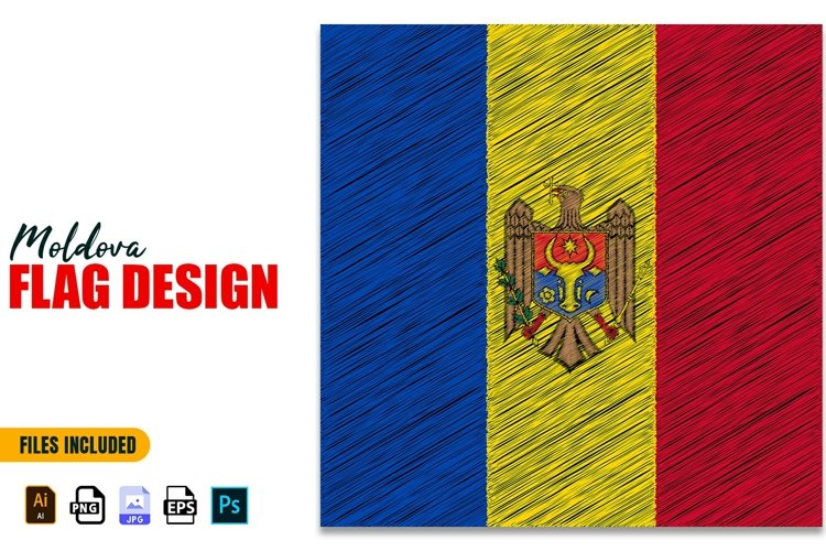 27 August Moldova Independence Day Flag Design