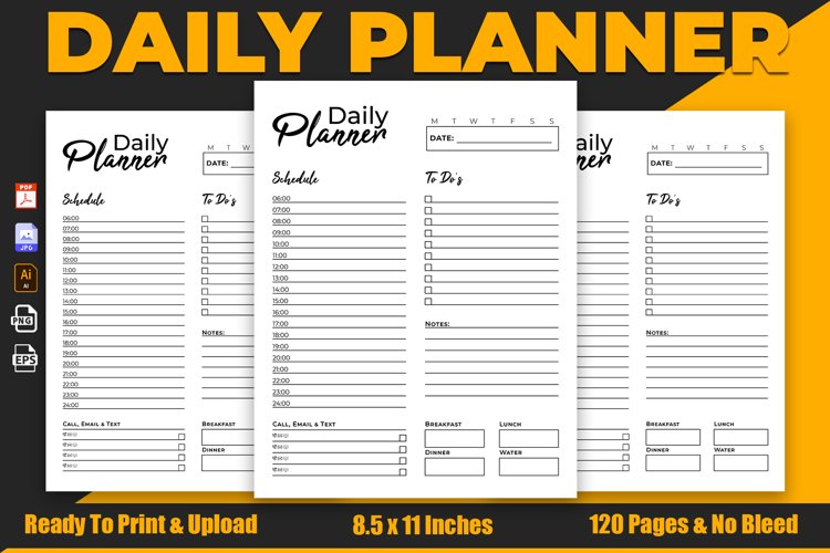 Daily Planner KDP Interior Design