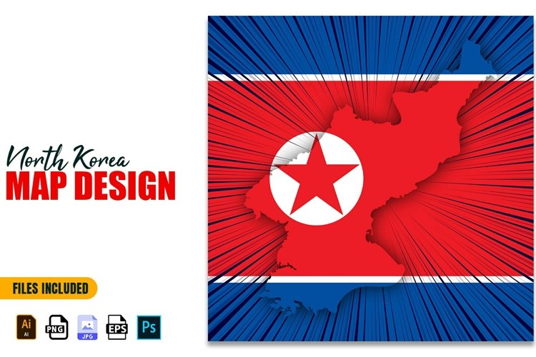 North Korea National Day Map Design