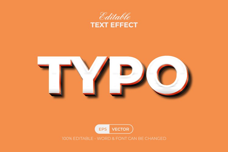 3D Text Effect Layered Style