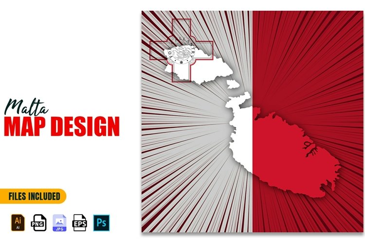 Malta Independence Day Map Design