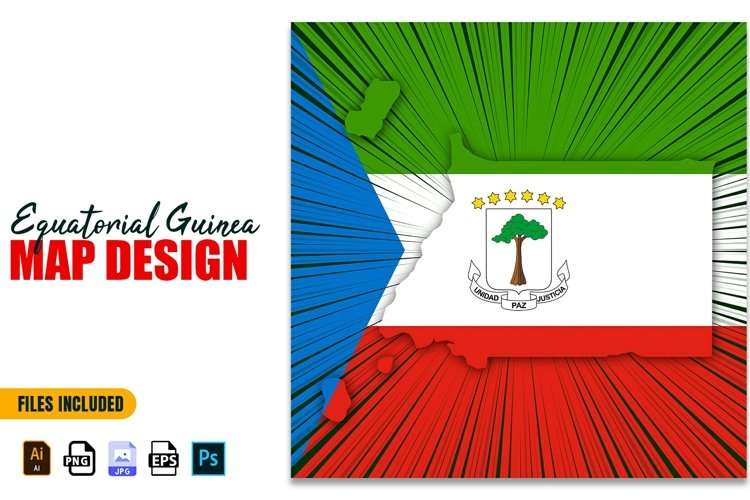 Equatorial Guinea Independence Day Map Design