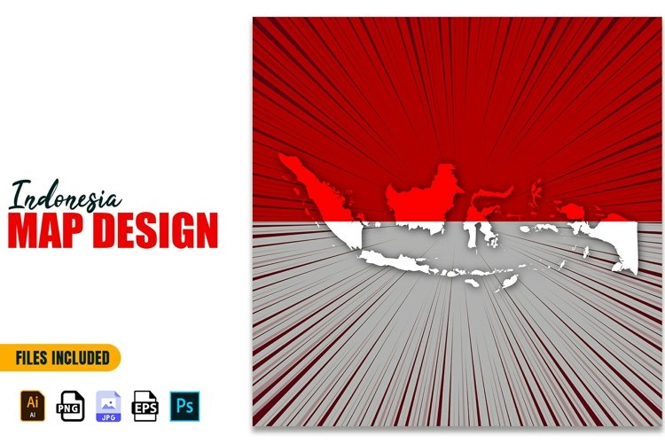 Indonesia Independence Day Map Design