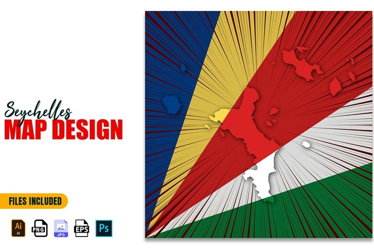 Seychelles Independence Day Map Design