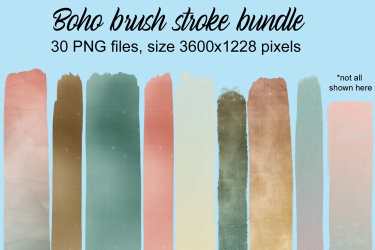 Boho brush strokes